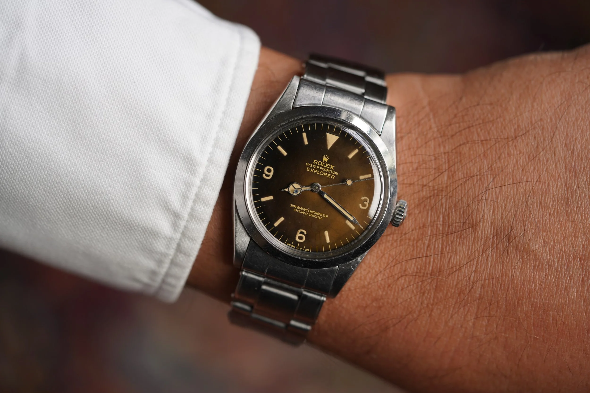 Rolex Tropical Dial Explorer I Reference 1016 Unpolished — Wind Vintage