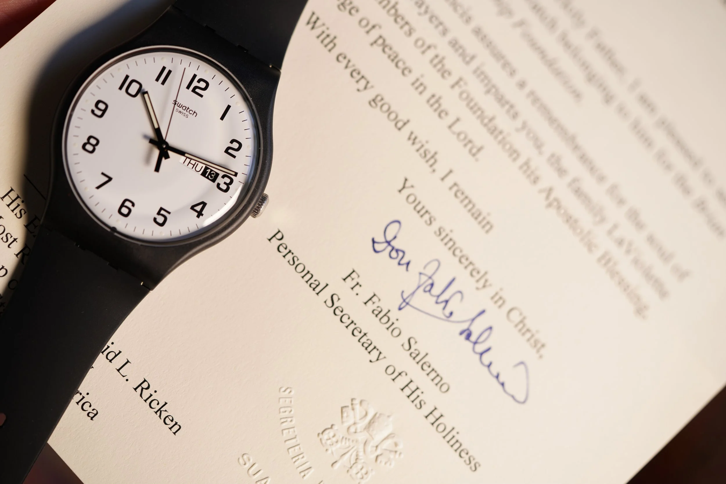 Pope Francis' Swatch Watch Coming to Auction With All Proceeds Going To ...