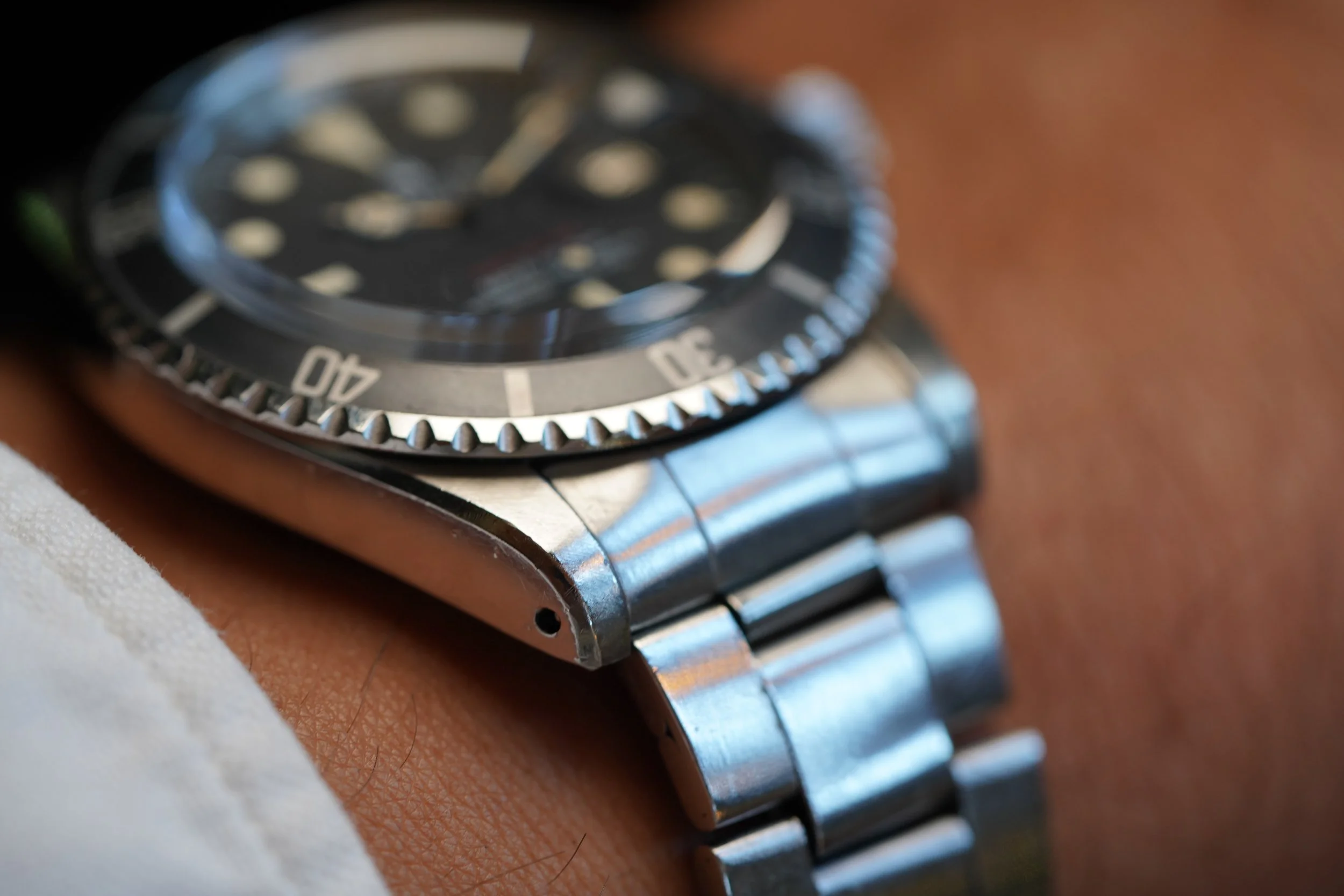 Rolex Feet First Red Submariner Ref 1680 Unpolished — Wind Vintage