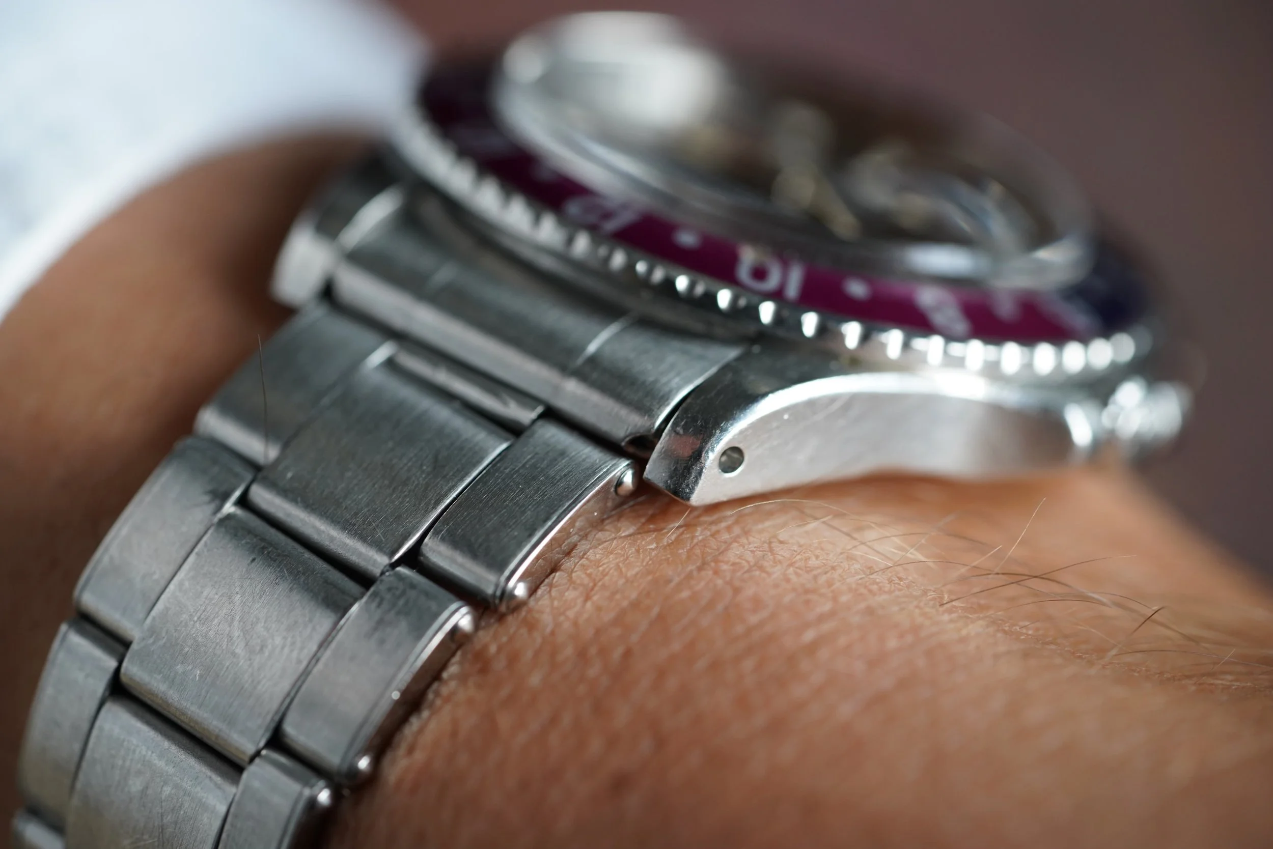 Rolex Fuchsia GMT-Master Reference 1675 Unpolished — Wind Vintage