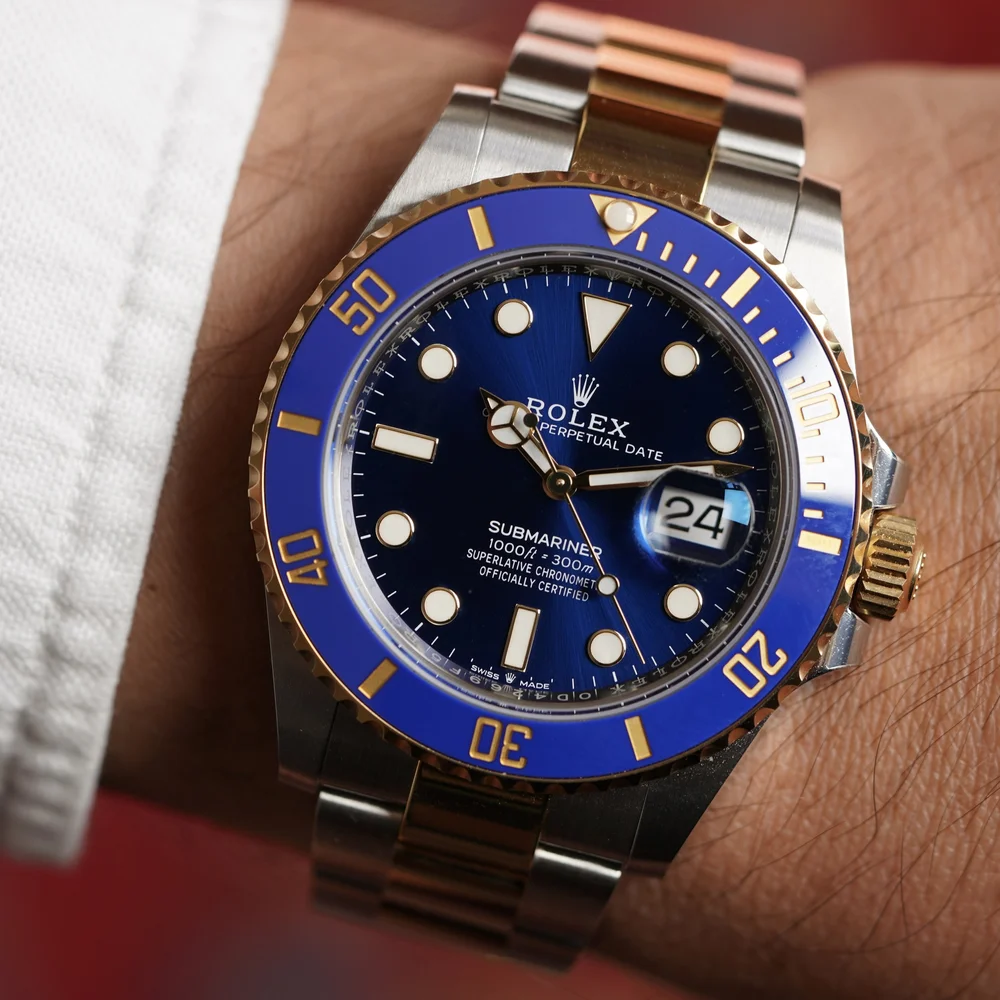 Rolex Two-Tone Submariner Bluesy Reference 126613LB Unpolished Full Set ...