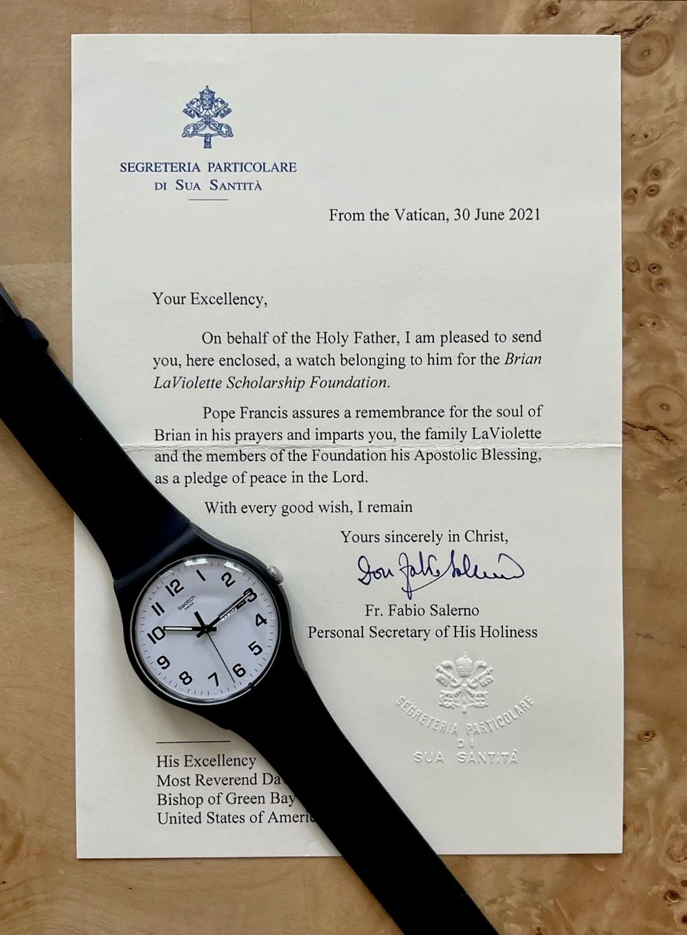 Pope Francis' Swatch Watch Coming to Auction With All Proceeds Going To ...