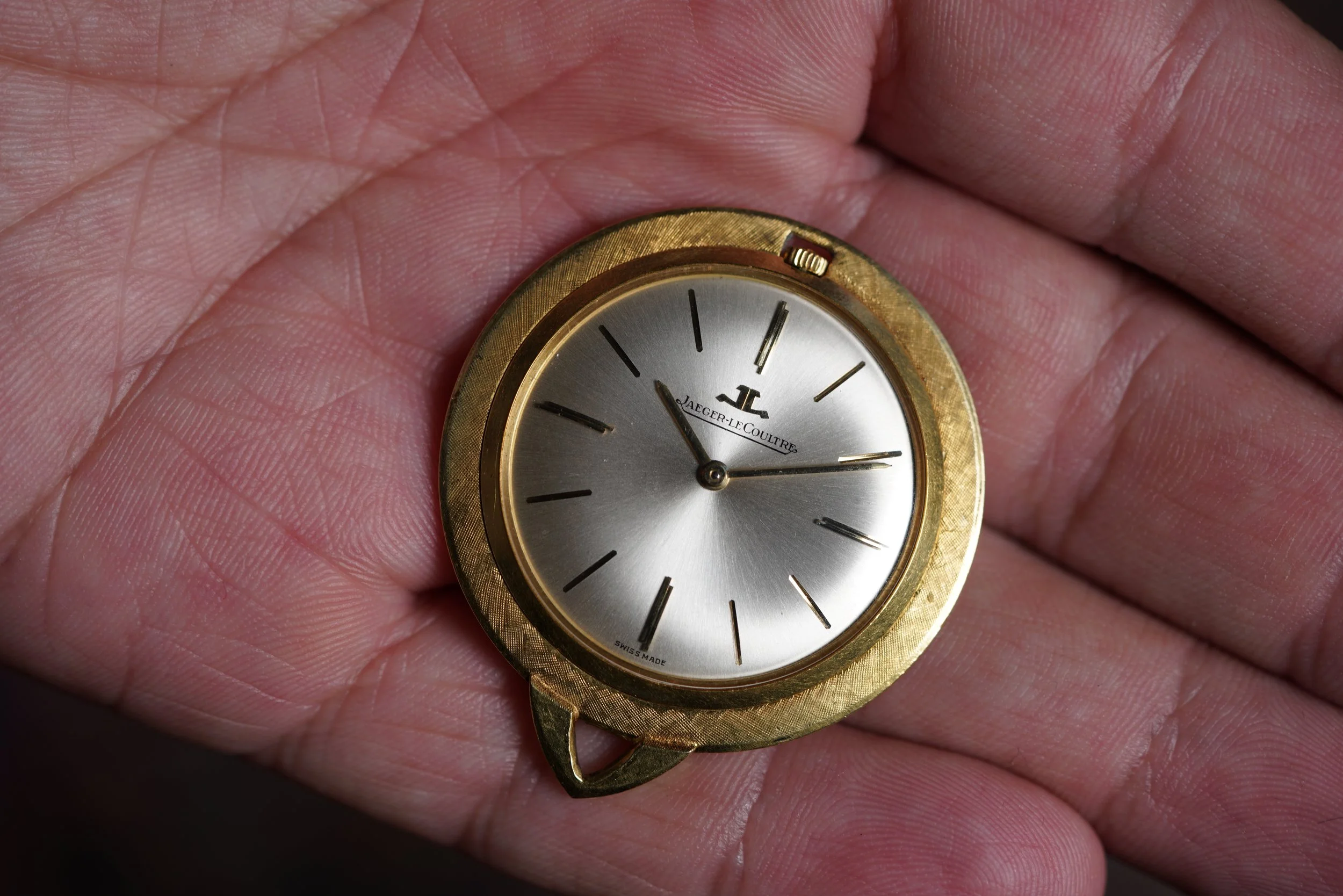 Jaeger-LeCoultre Golf Pocket Watch in 18K Yellow Gold Unpolished — Wind ...