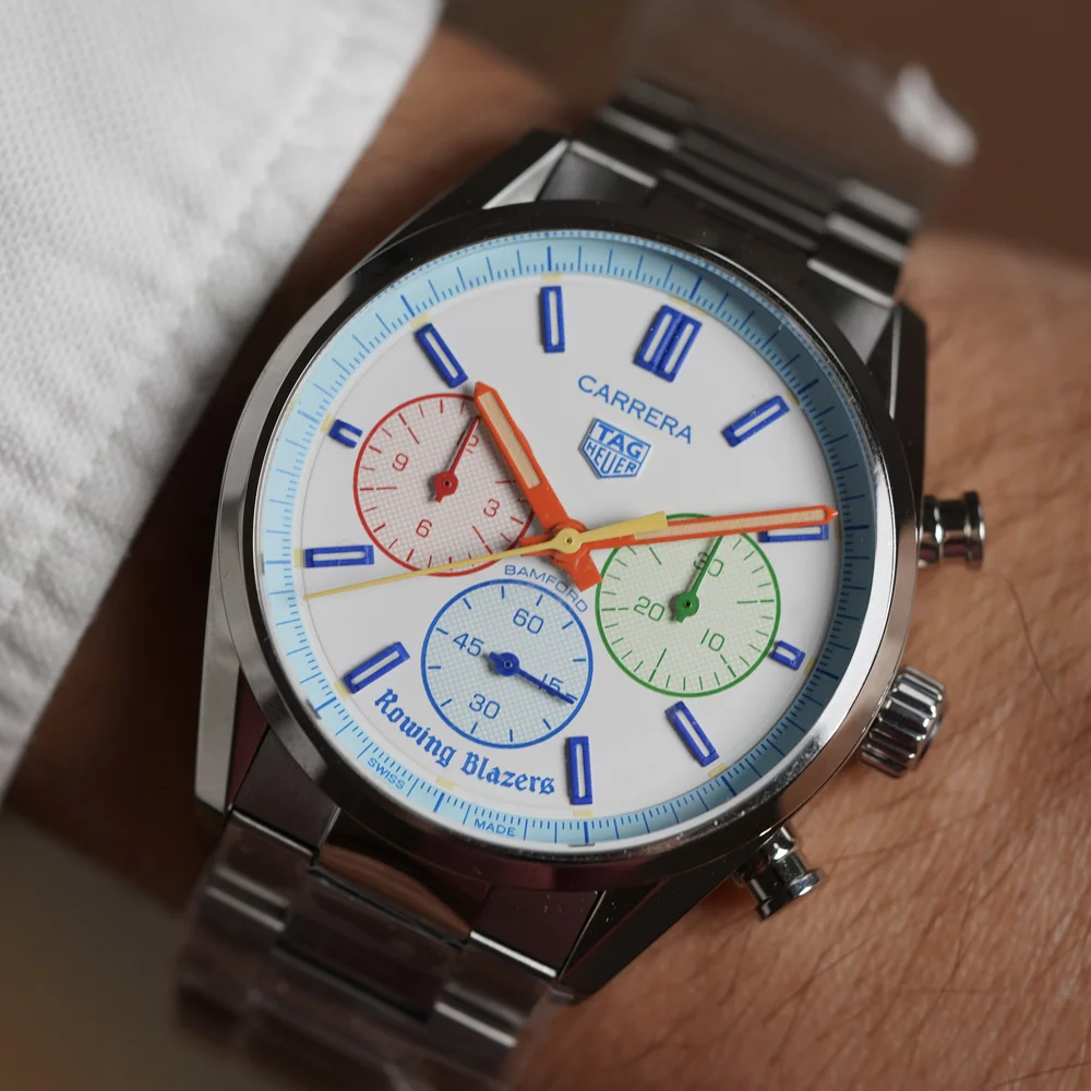 TAG Heuer Rowing Blazers x Bamford "Yacht-Timer" Carrera Full Set ...