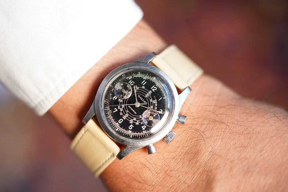 Gallet "Clamshell" MultiChron 30 “Unpolished” — Wind Vintage