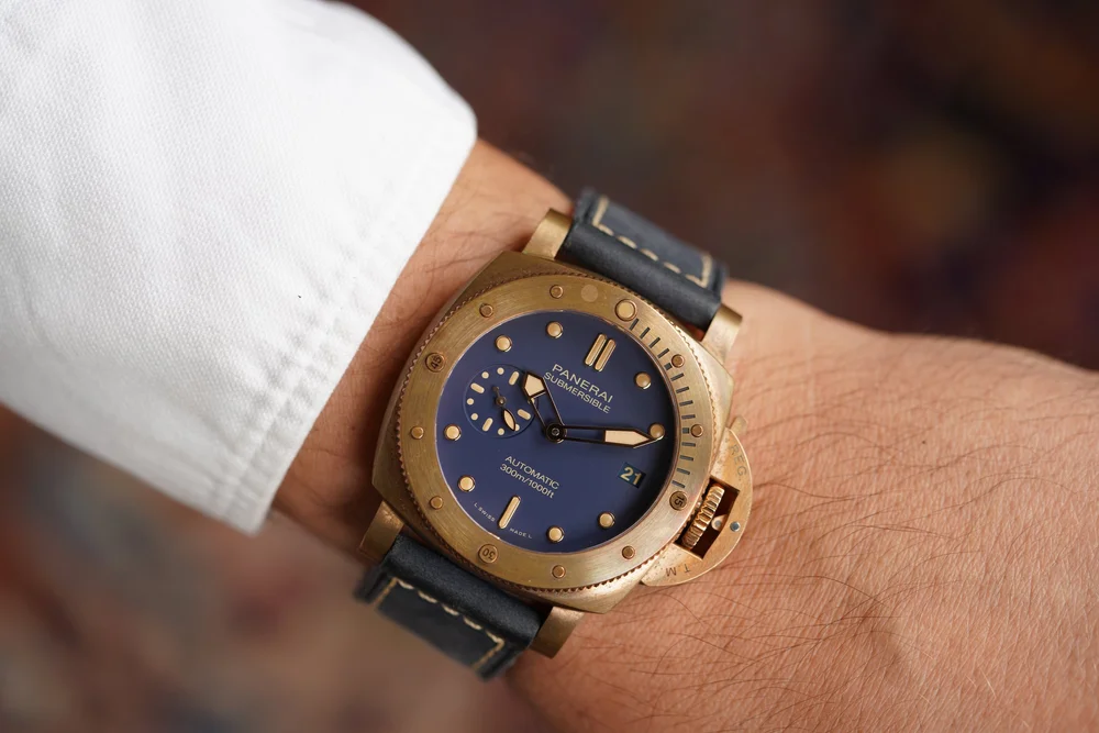 Panerai Submersible Bronzo Blu Abisso PAM01074 Full Set — Wind Vintage
