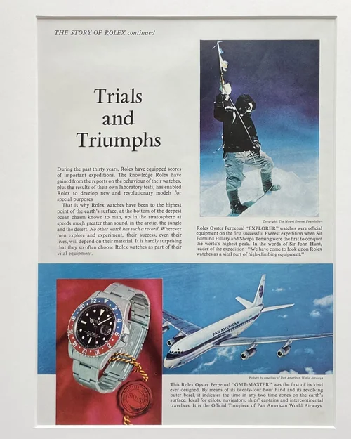 Trials and Triumphs: The Story of Rolex Advertisement — Wind Vintage
