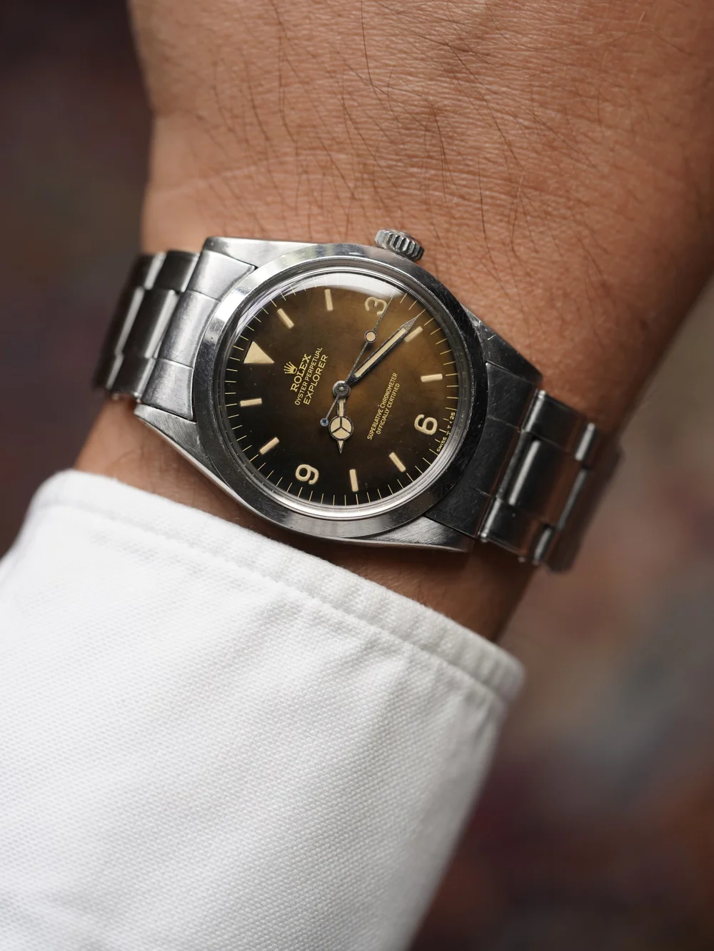 Rolex Tropical Dial Explorer I Reference 1016 Unpolished — Wind Vintage