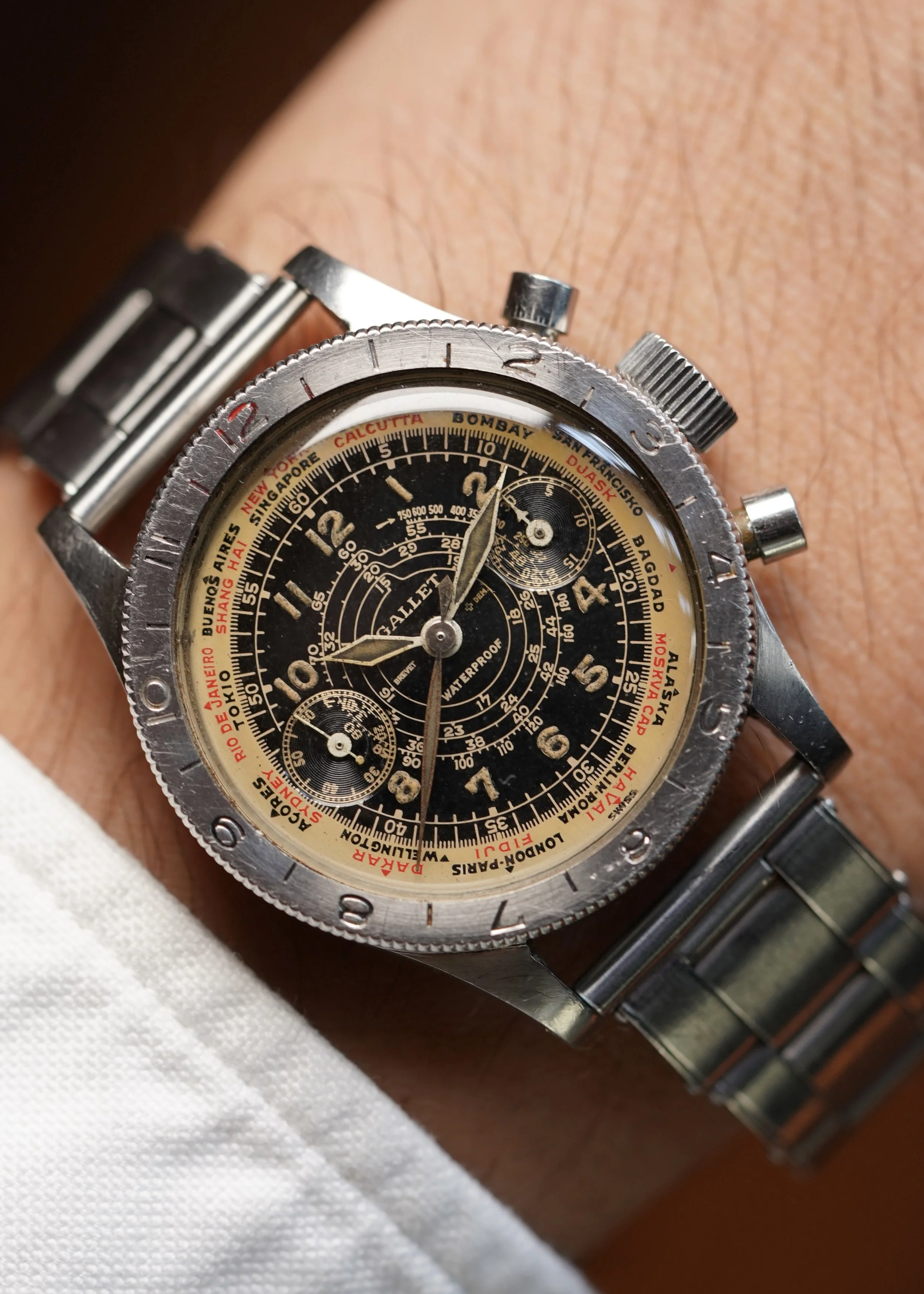 Gallet Flying Officer Unpolished — Wind Vintage