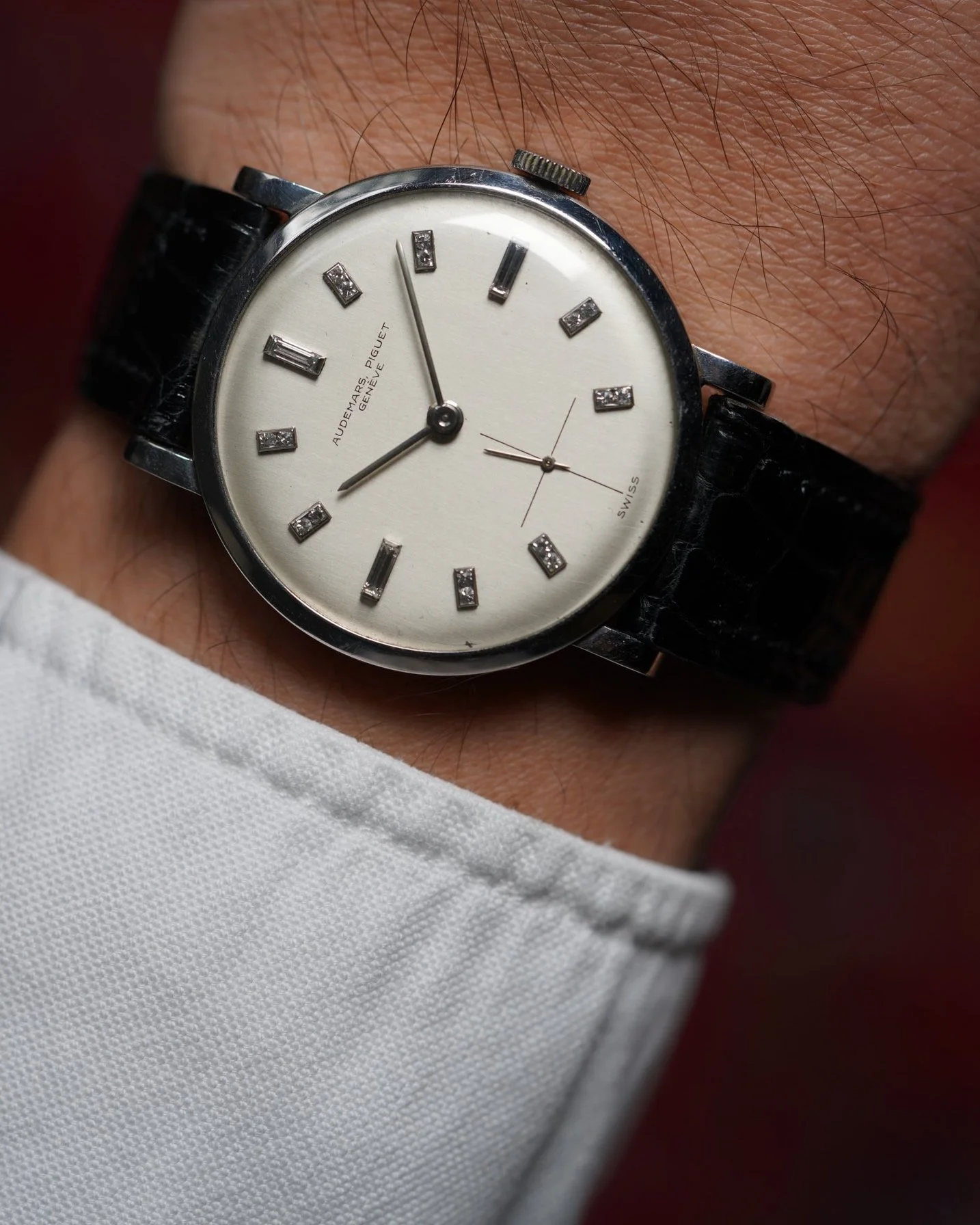 Audemars Piguet Diamond Dial Reference 5051PT VZSS Movement in Platinum ...