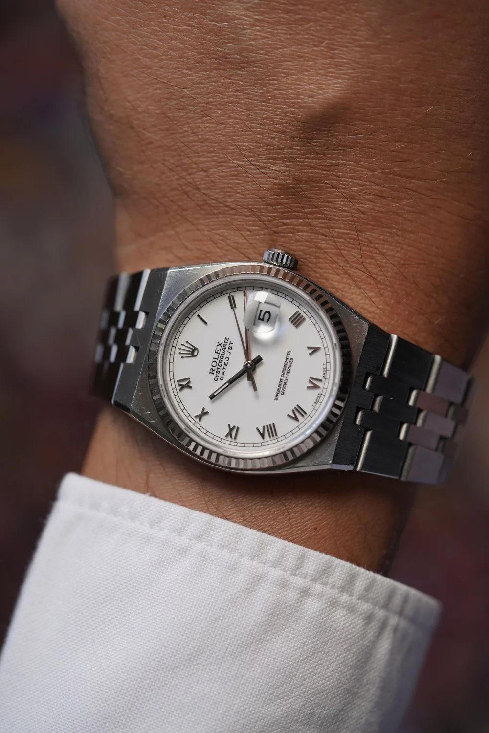 Rolex Oysterquartz Datejust Reference 17014 Unpolished — Wind Vintage