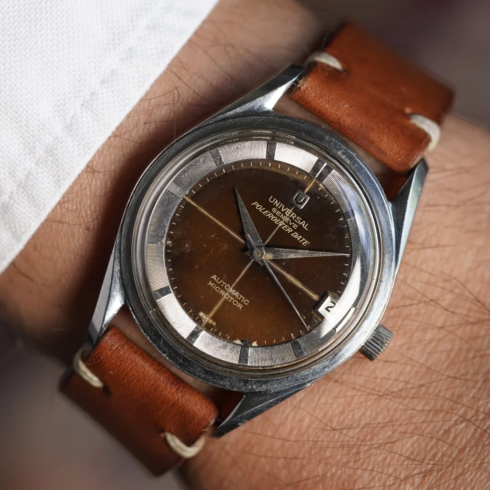 Universal Genève Polerouter Date Reference 204610 Unpolished — Wind Vintage