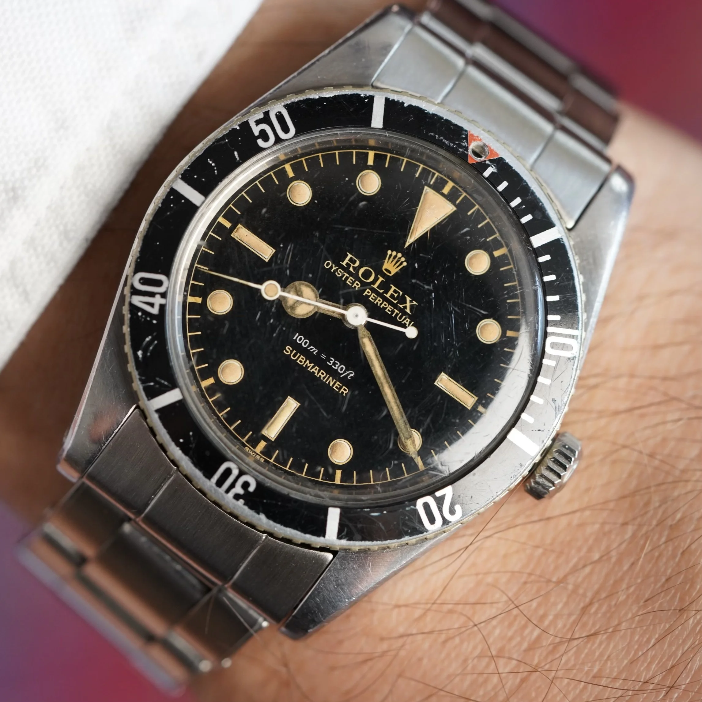 Rolex Small Crown Submariner Reference 6536/1 Unpolished — Wind Vintage