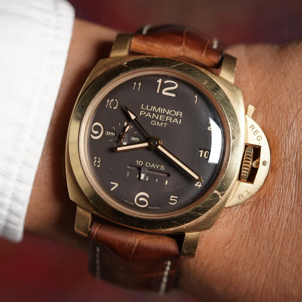 Panerai Luminor GMT 10 Days Limited Edition For Palm Beach in 18K Rose ...
