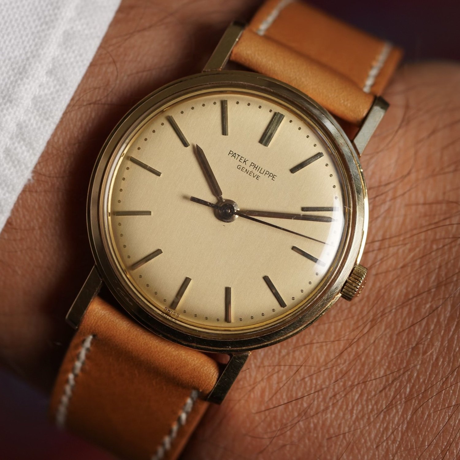 Patek Philippe Reference 3423 in 18K Yellow Gold Unpolished — Wind Vintage