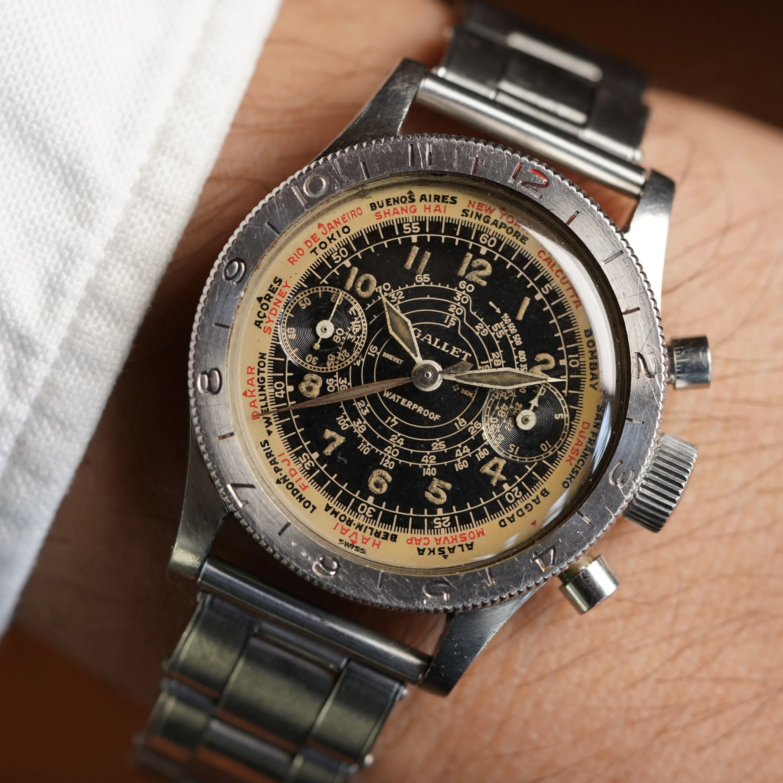 Gallet Flying Officer Unpolished — Wind Vintage