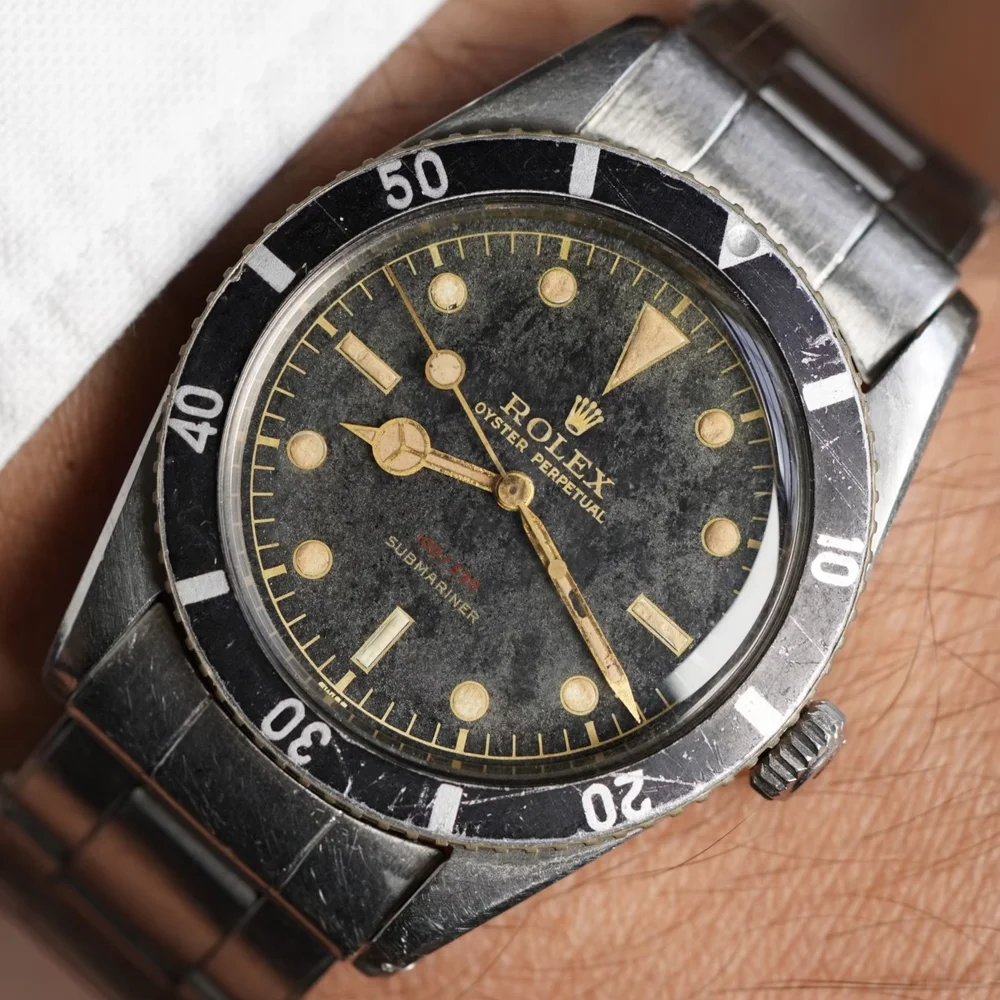 Rolex Small Crown Red Depth Rating Submariner Reference 6536/1 ...