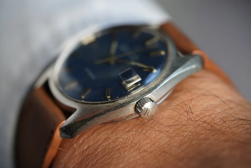 Universal Genève Polerouter Date Reference 869119/11 with Blue Dial ...