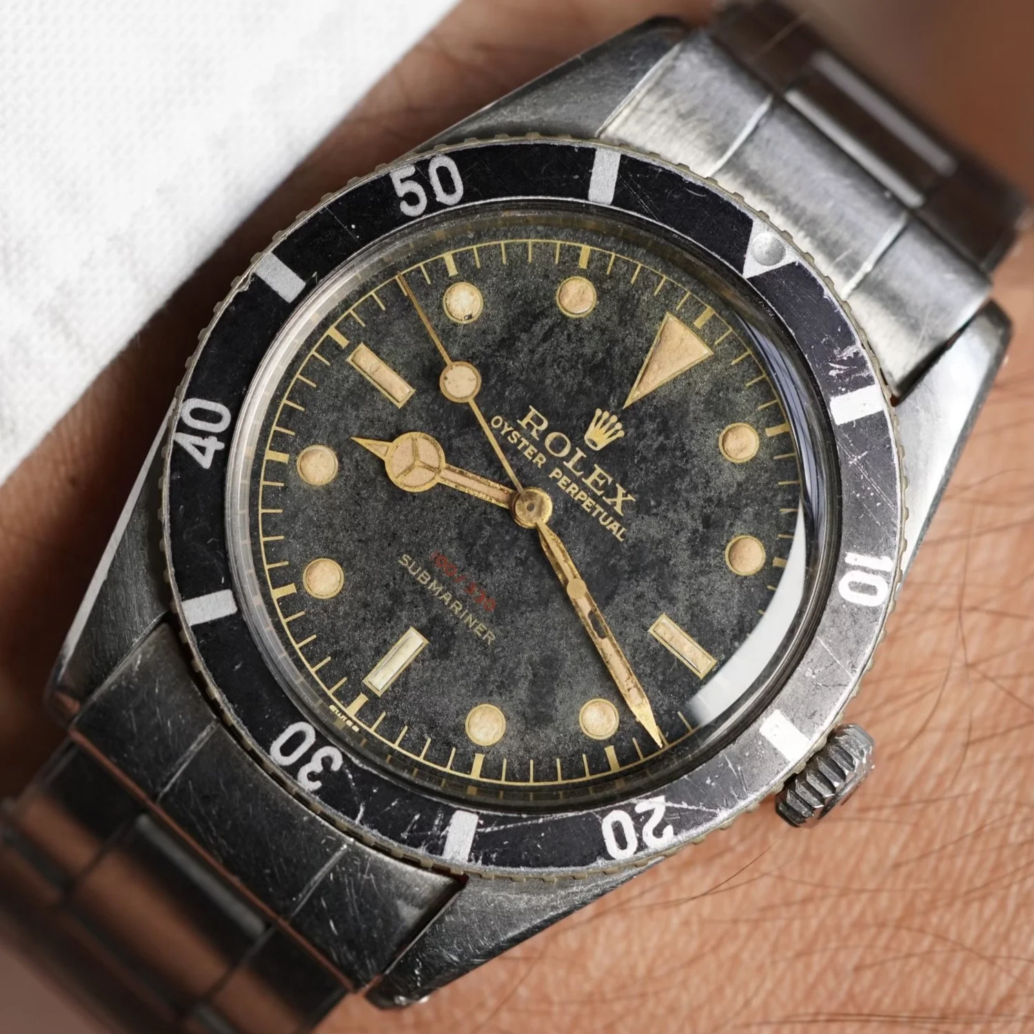 Rolex Small Crown Red Depth Rating Submariner Reference 6536/1 ...