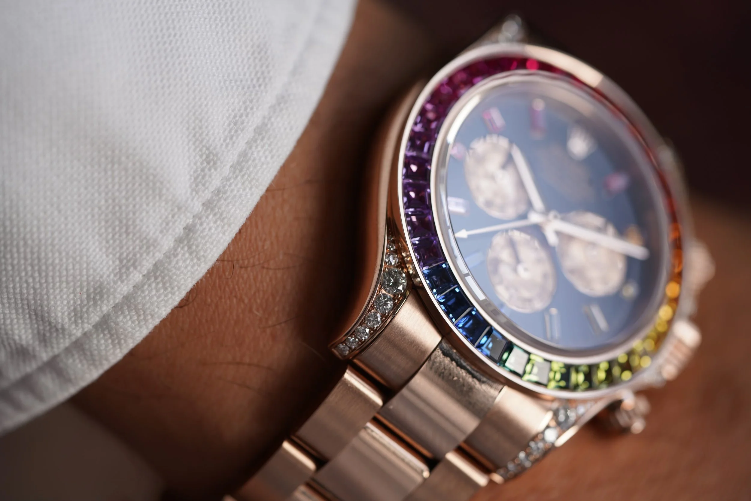 Rolex Rainbow Daytona Reference 116595RBOW In Everose Full Set Like New ...
