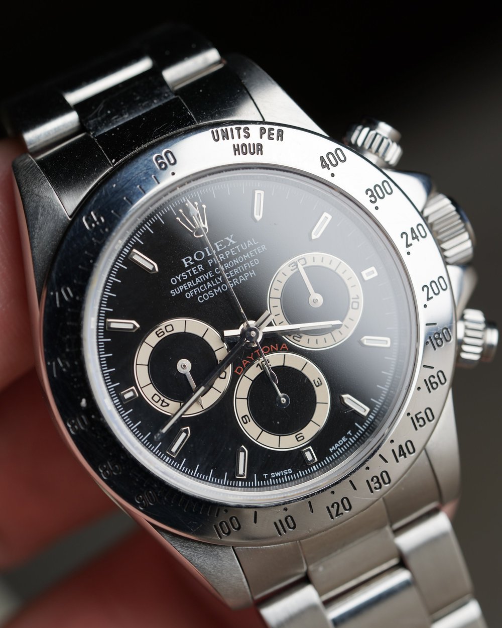 Rolex Zenith Light Patrizzi Dial Daytona Reference 16520 w/ Papers — Wind Vintage