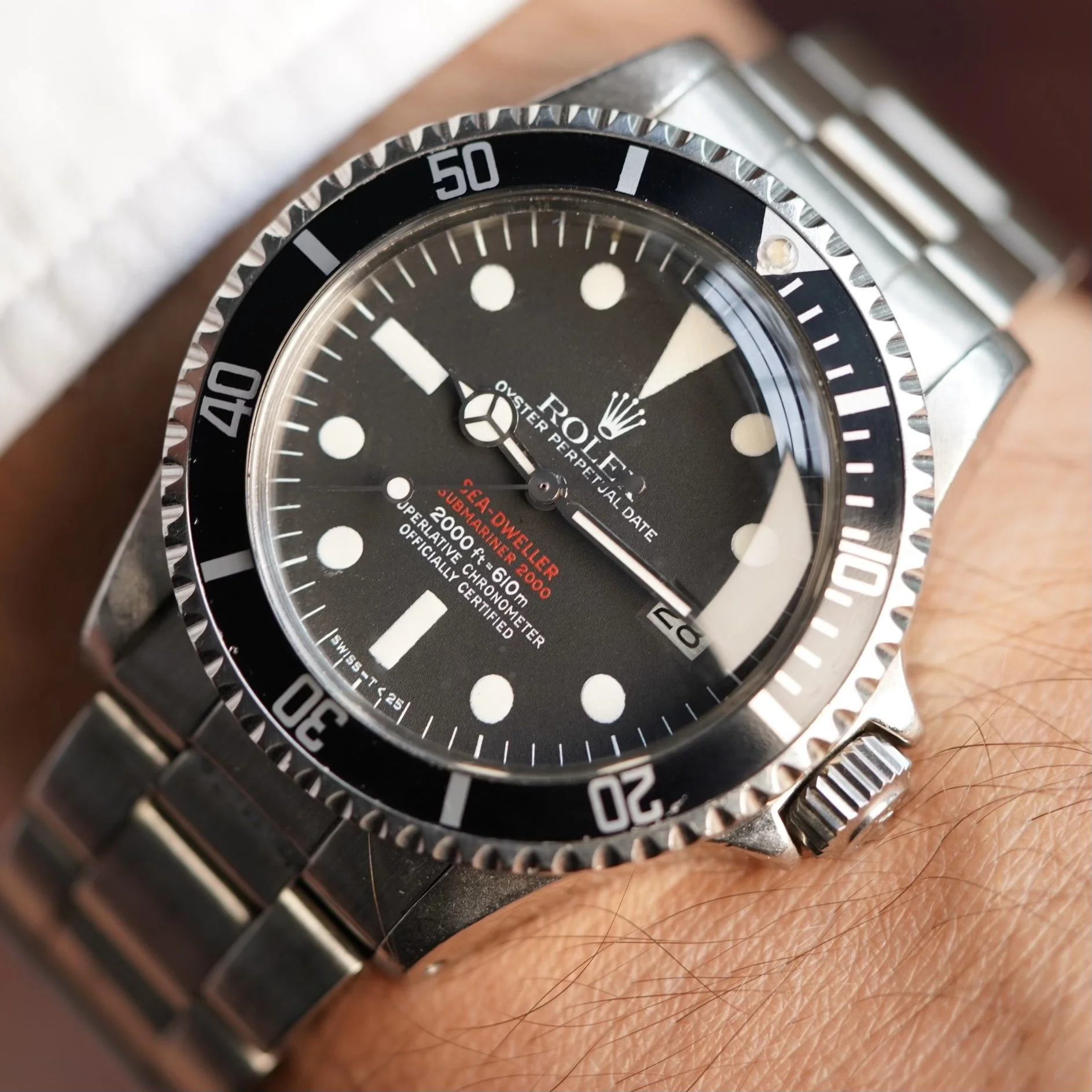 Rolex MK IV Double Red Sea-Dweller Reference 1665 Original Receipt and ...