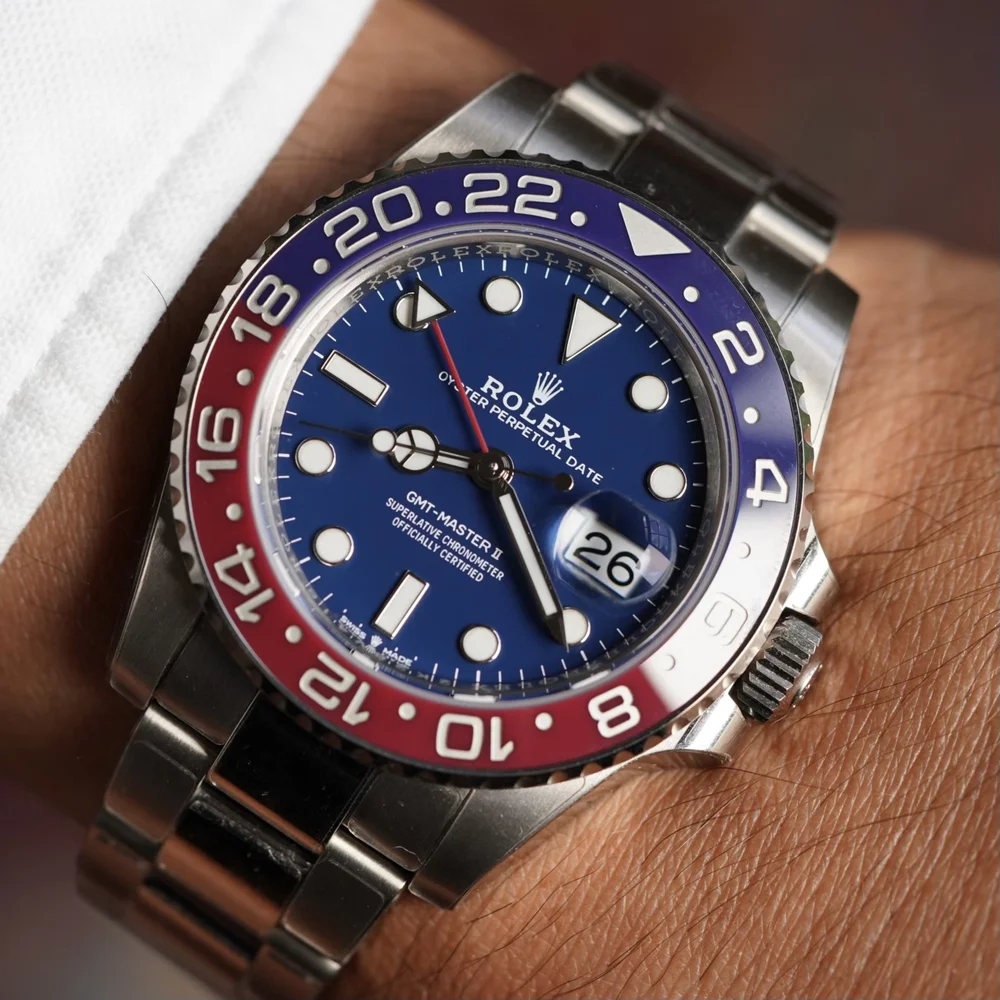 Rolex GMT-Master II Reference 126719BLRO in White Gold Full Set — Wind ...