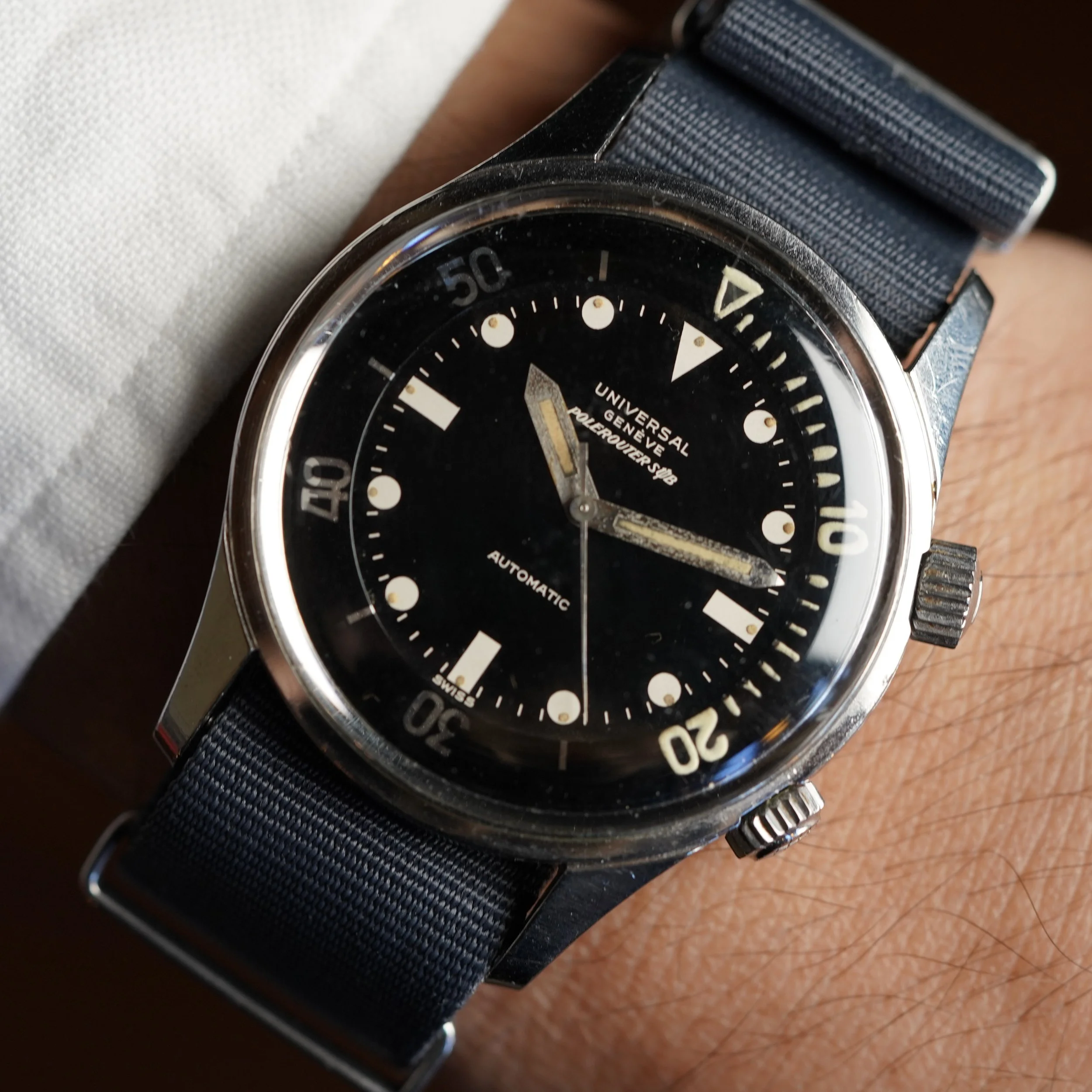 Universal Genève Polerouter Sub 20369/1 Super Compressor — Wind Vintage