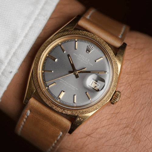 Rolex Datejust Morellis Finish Reference 1611 18k Yellow Gold Full Set ...