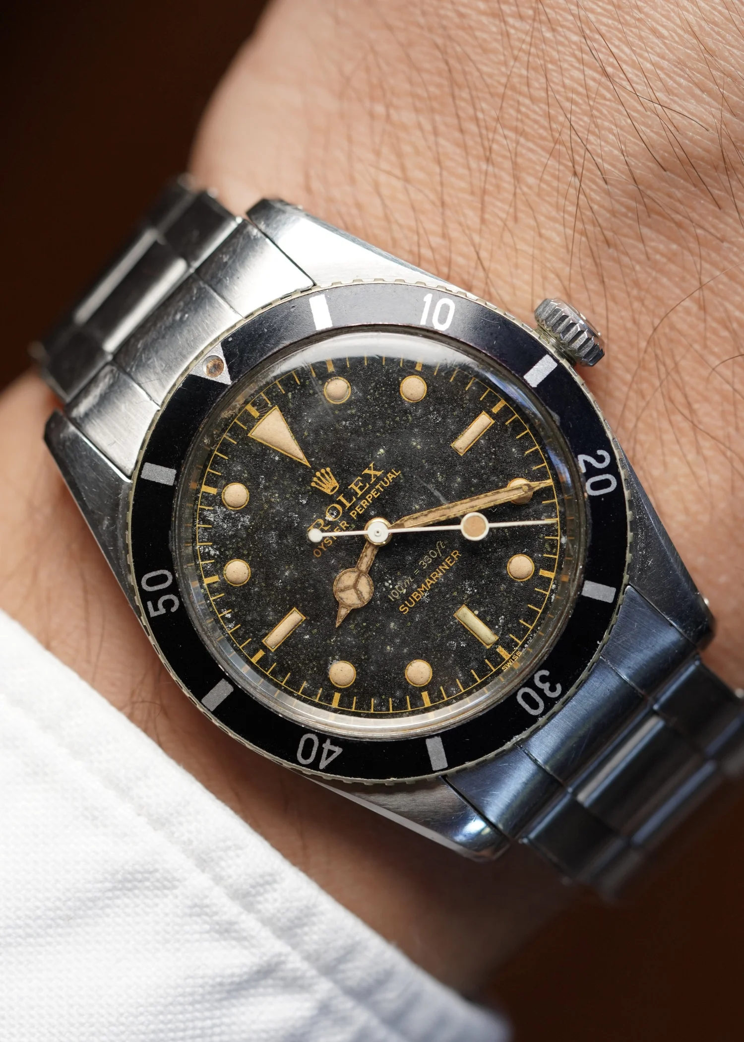 Rolex Small Crown Submariner Reference 6536-1 Unpolished — Wind Vintage