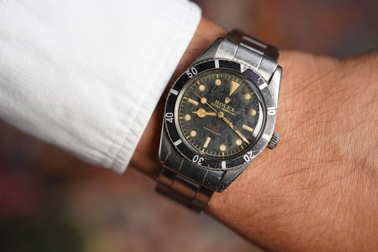 Rolex Small Crown Red Depth Rating Submariner Reference 6536/1 ...