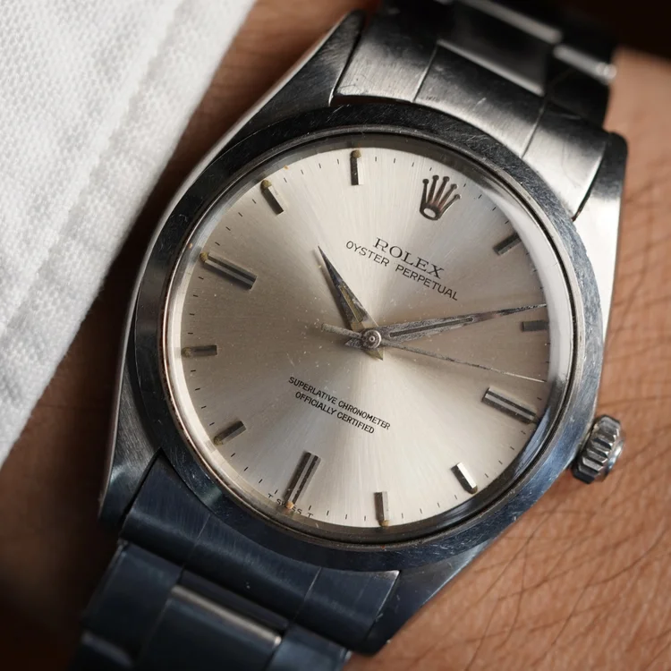 Rolex 36mm Oyster Perpetual Reference 1018 Dauphine Hands Unpolished ...