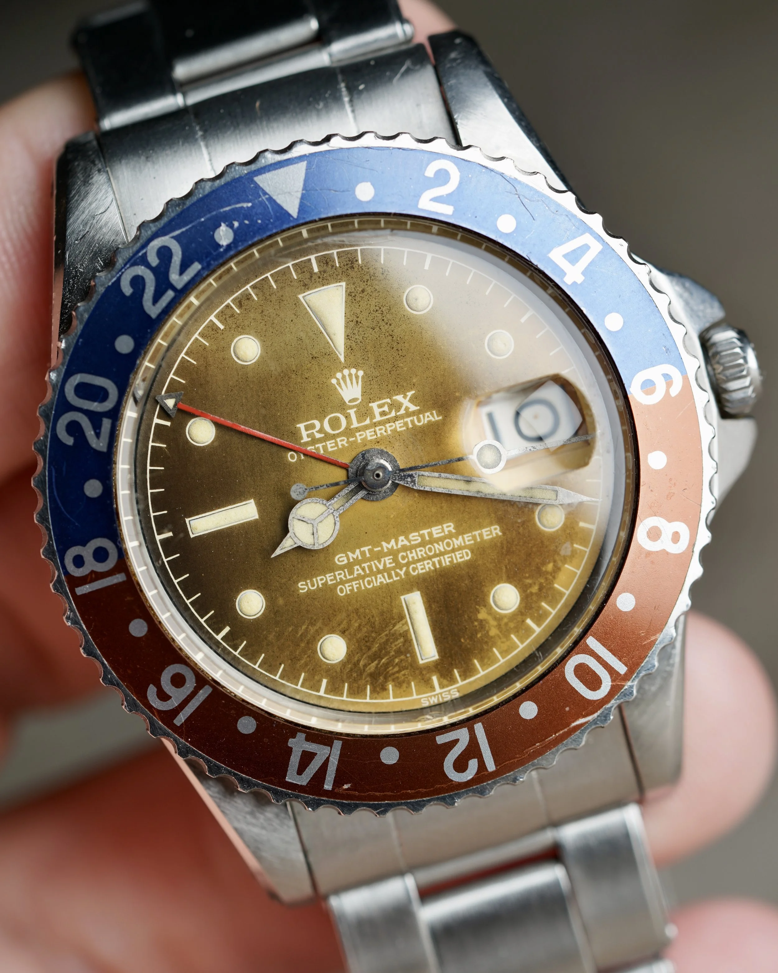 Rolex Tropical PCG GMT-Master Reference 1675 Unpolished Full Set — Wind ...
