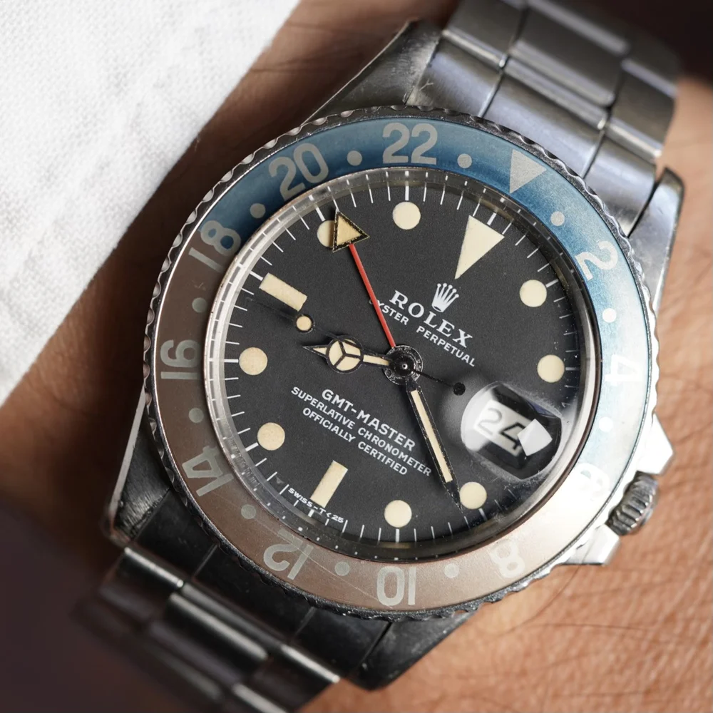 Rolex GMT-Master MK 2 Matte Dial Reference 1675 Unpolished — Wind Vintage