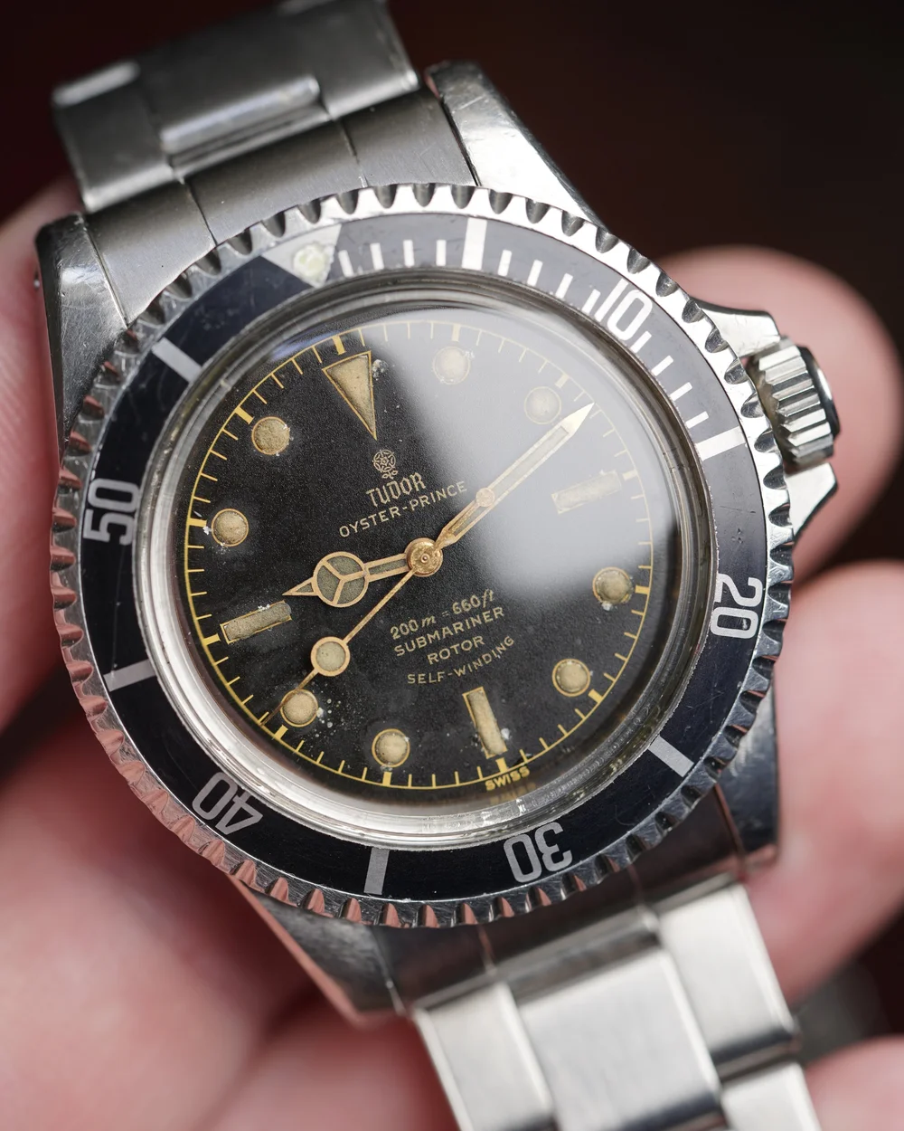 TUDOR Square Crown Guard Submariner Reference 7928 Unpolished — Wind ...