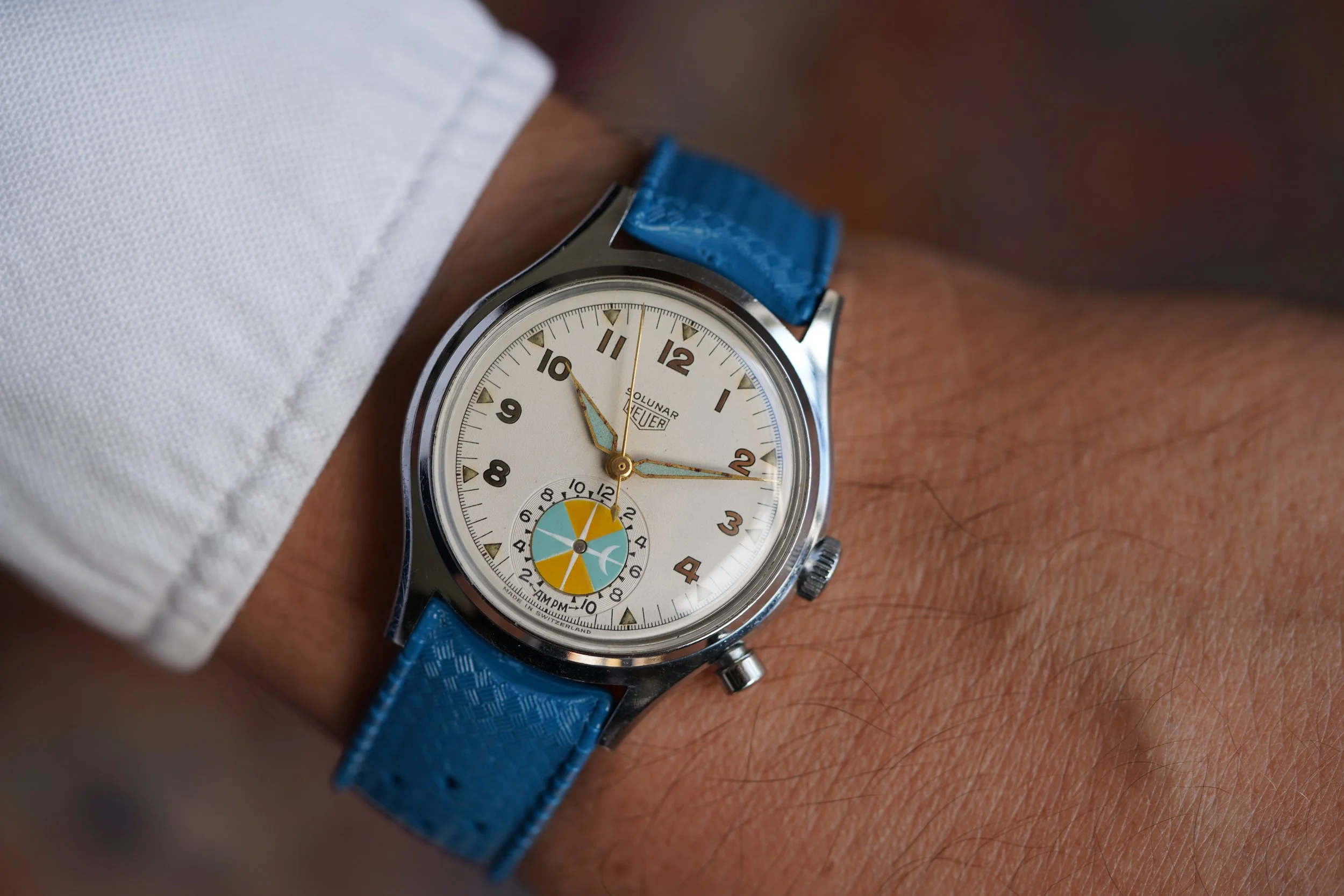 Heuer Solunar Unpolished — Wind Vintage