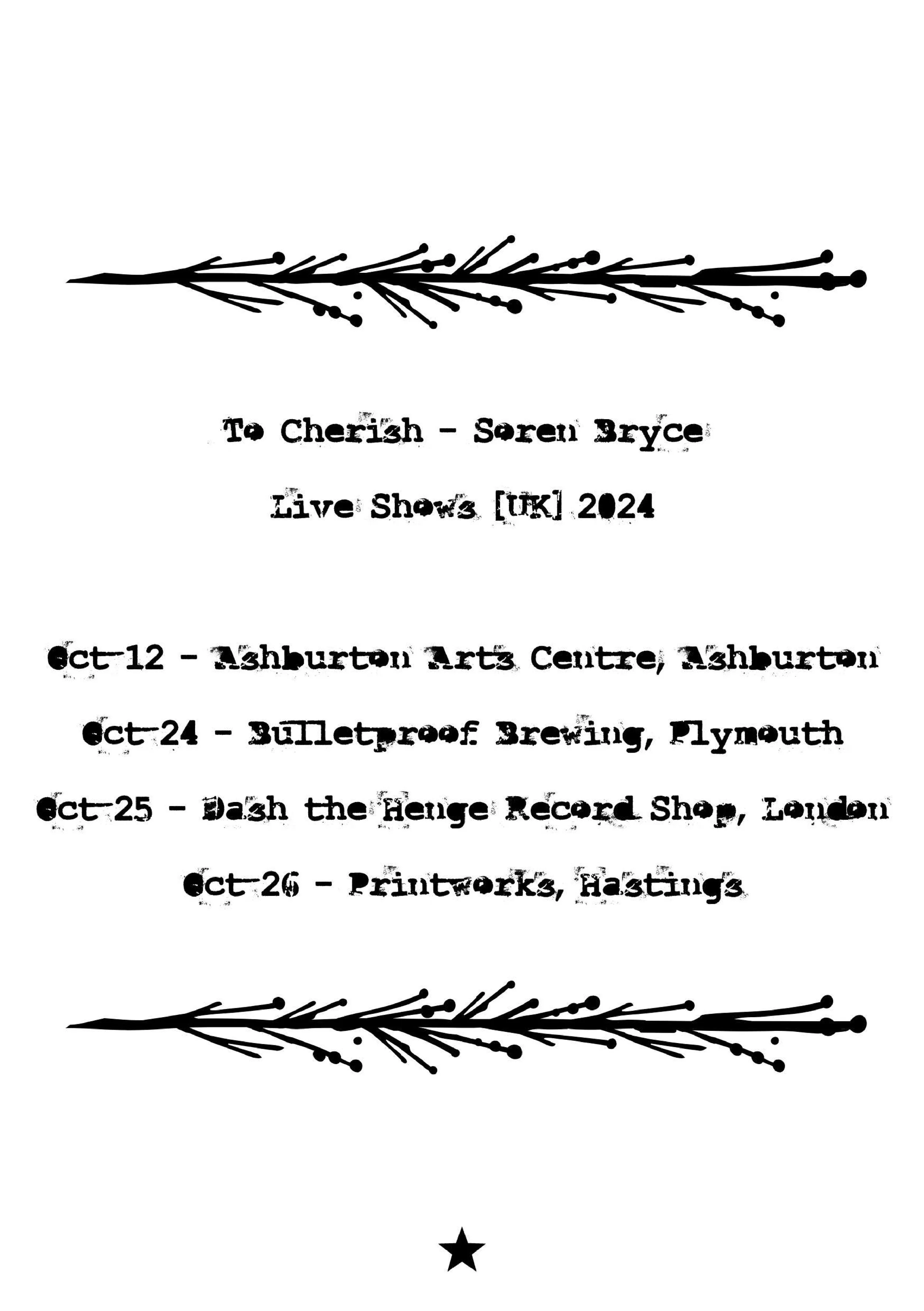 LIVE — Soren Bryce