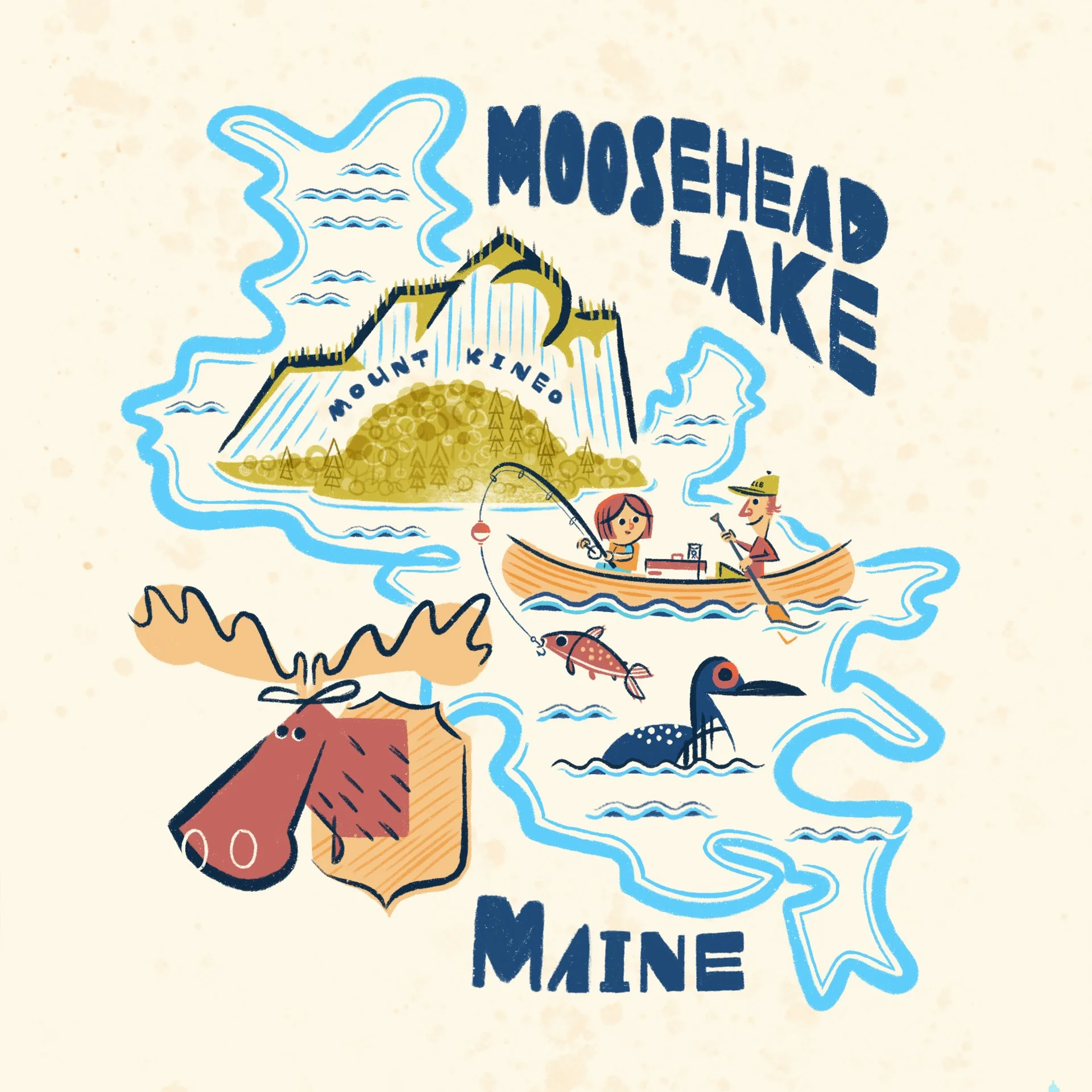 Humorous-Editorial-Illustration | Outdoor-Hiking-Travel-Art | AJ-Smith ...