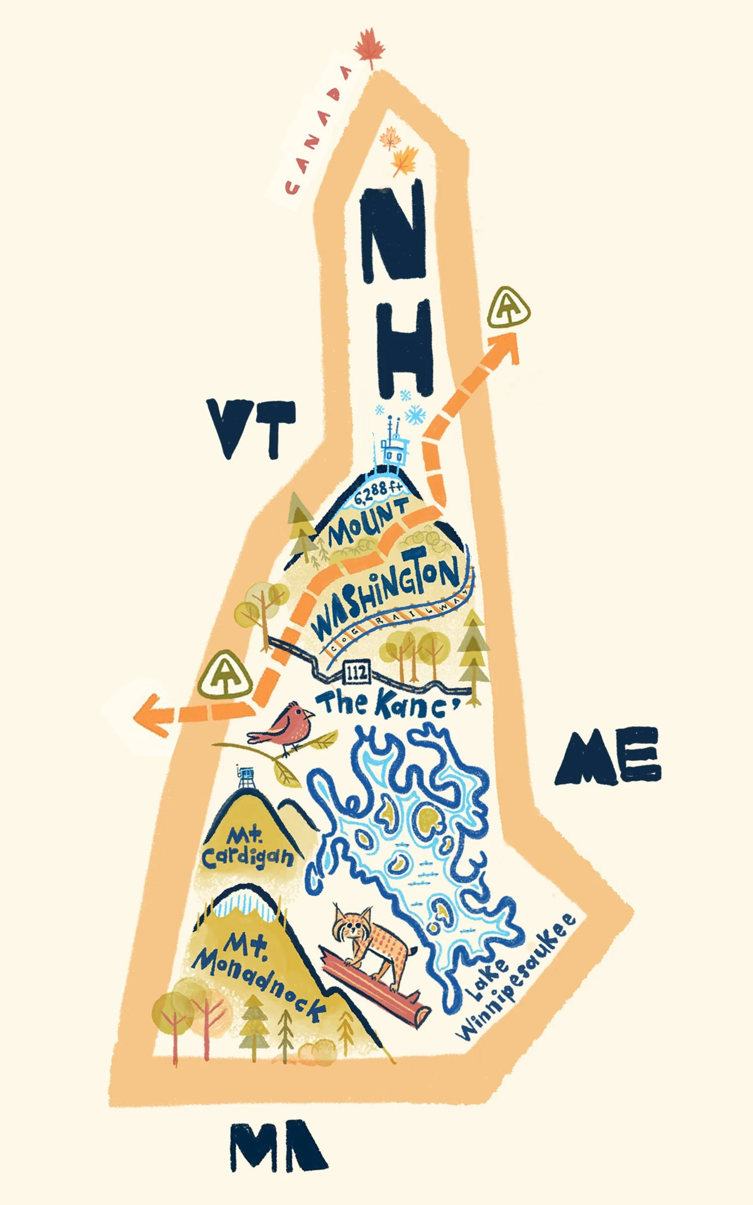 Humorous-Editorial-Illustration | Outdoor-Hiking-Travel-Art | AJ-Smith ...