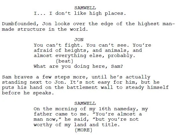 Character Study: A Guide to GAME OF THRONES Scripts in the WGF Library ...