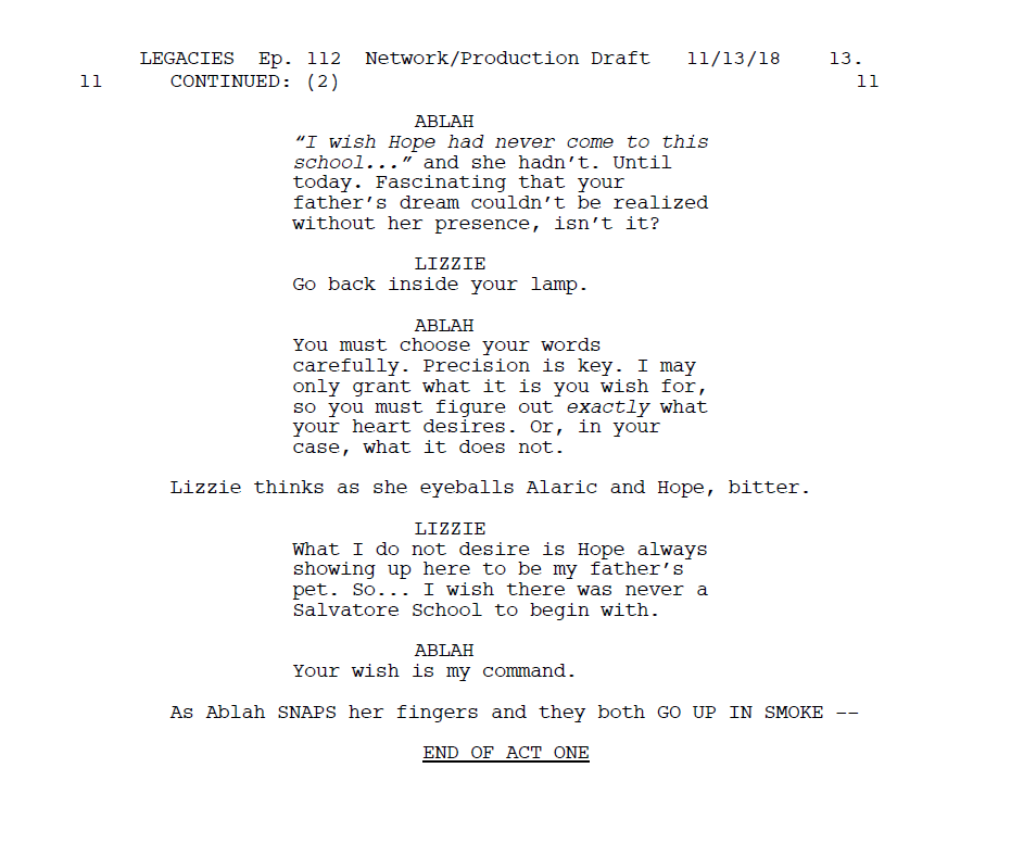 FORMATTING YOUR SPEC SCRIPT WHILE SOCIAL DISTANCING: A PRIMER - PART 2 ...