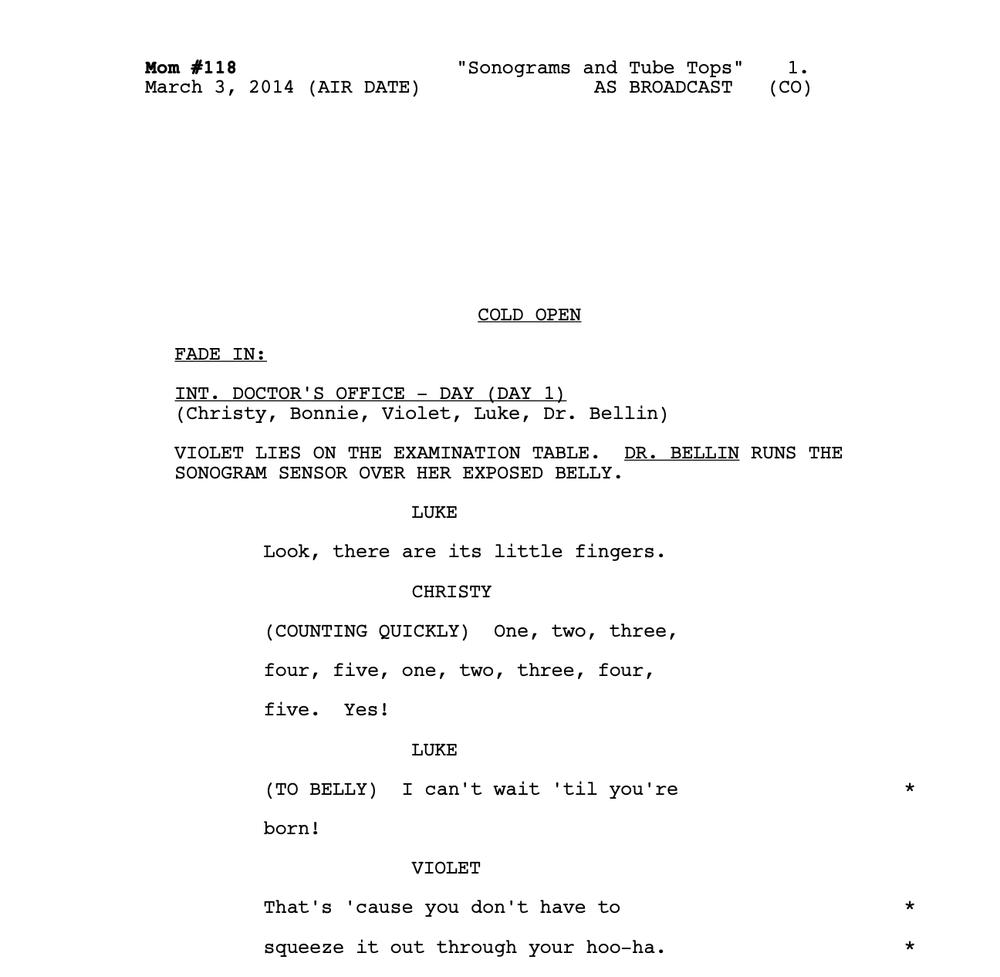 FORMATTING YOUR SPEC SCRIPT WHILE SOCIAL DISTANCING: A PRIMER - PART 5 ...