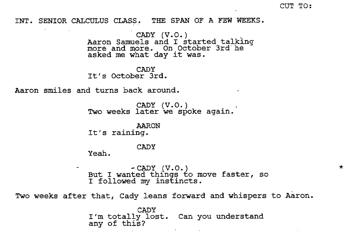 WRITING YOUR SCREENPLAY: VOICE-OVER — The Writers Guild Foundation