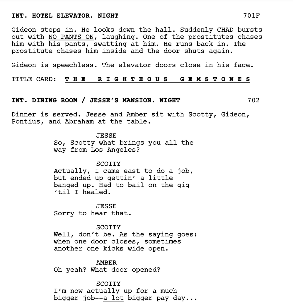 FORMATTING YOUR SPEC SCRIPT WHILE SOCIAL DISTANCING: A PRIMER, PART 15 ...