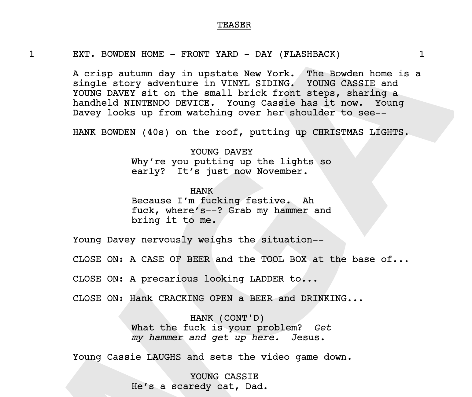 FORMATTING YOUR SPEC SCRIPT WHILE SOCIAL DISTANCING: A PRIMER, PART 17 ...