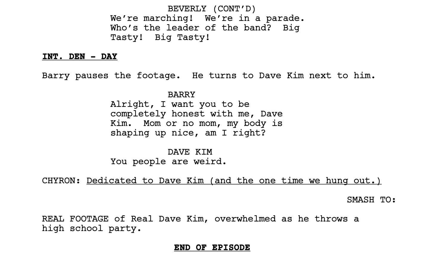 FORMATTING YOUR SPEC SCRIPT WHILE SOCIAL DISTANCING A PRIMER PART 17 