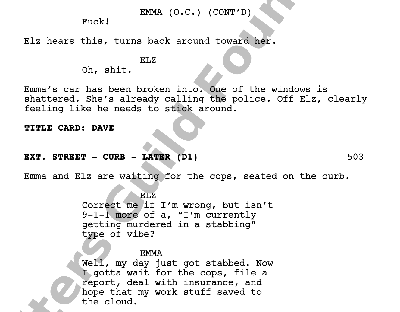 Formatting Your Spec Script While Social Distancing A Primer Part 19