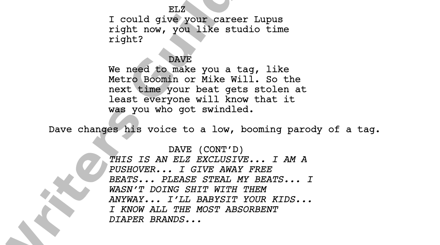 FORMATTING YOUR SPEC SCRIPT WHILE SOCIAL DISTANCING, A PRIMER PART 19 ...