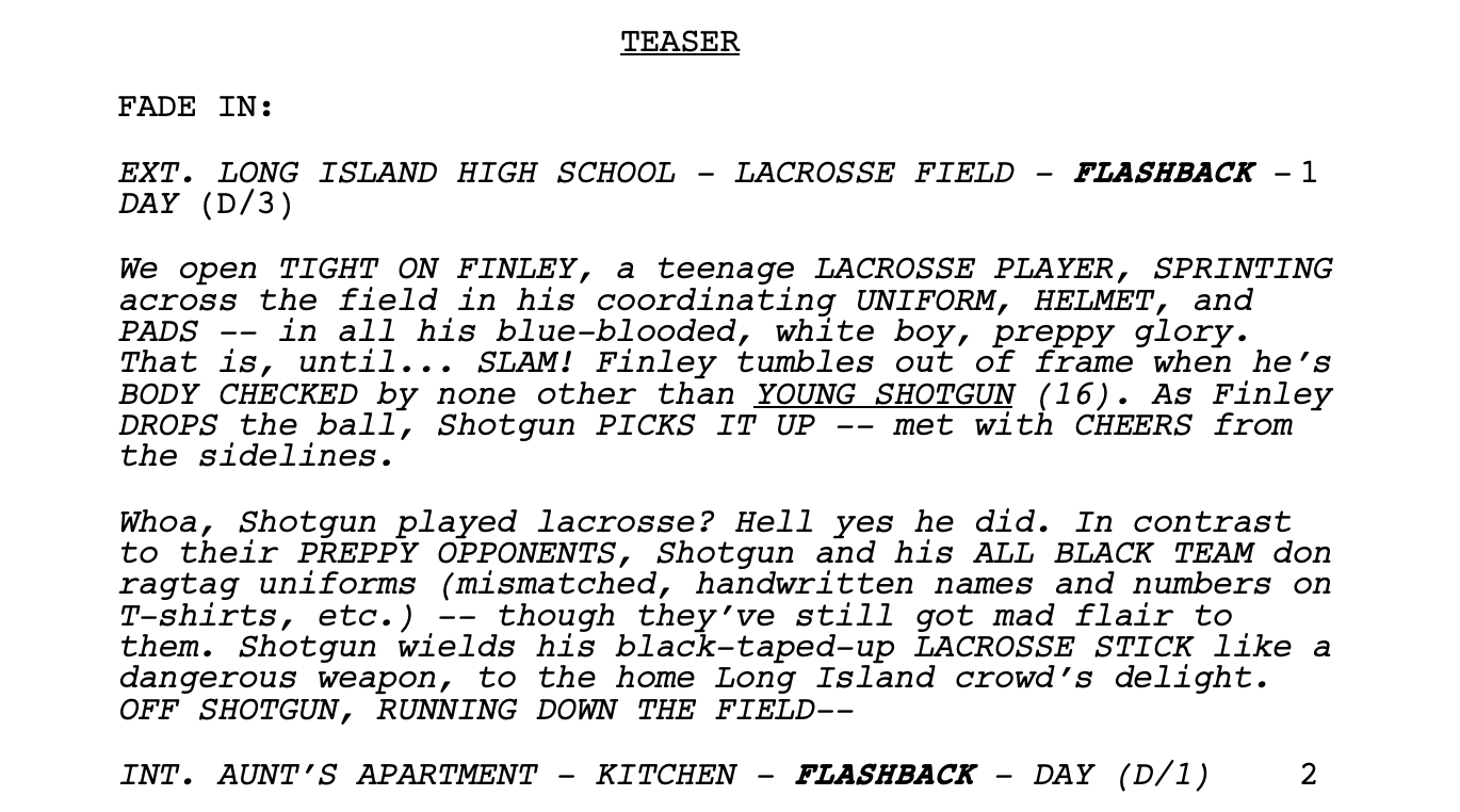 FORMATTING YOUR SPEC SCRIPT WHILE SOCIAL DISTANCING, A PRIMER PART 19 — The Writers Guild Foundation