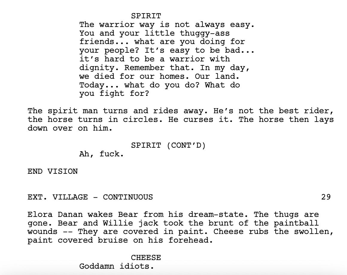 FORMATTING YOUR SPEC SCRIPT, A PRIMER - PART 20 — The Writers Guild ...